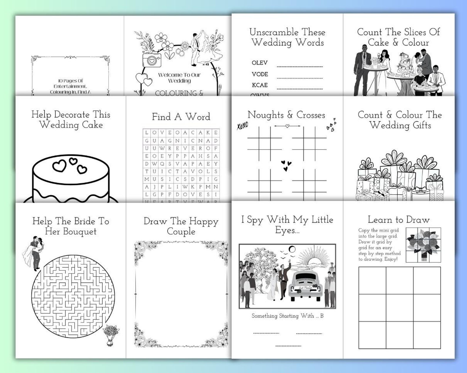 Personalised Wedding Activity | Printable - Instant Download | Kids ...