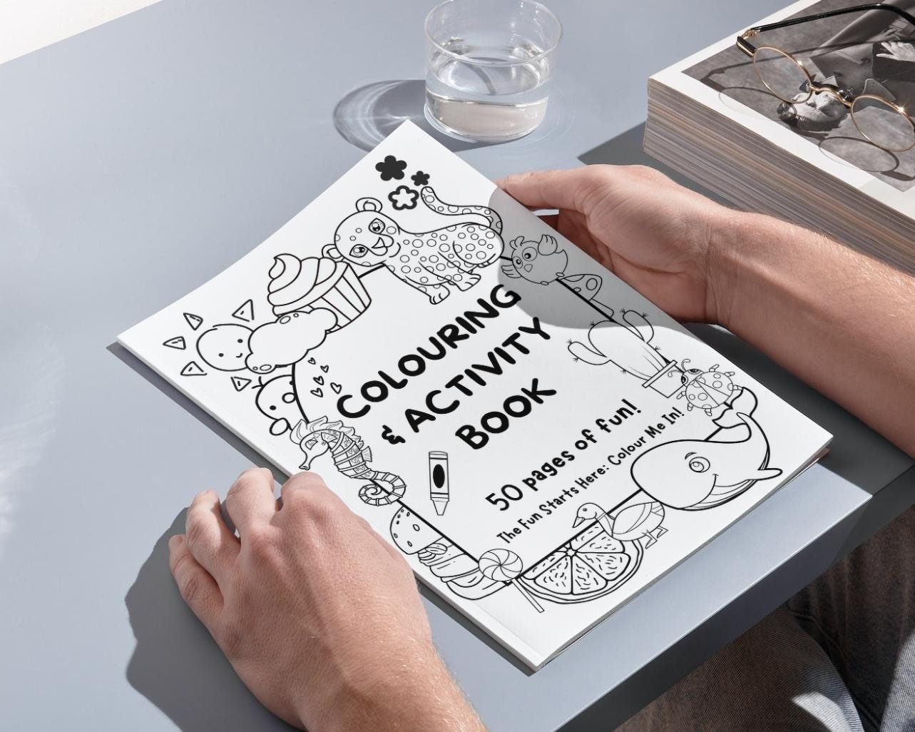 50 Page Printable Activities Booklet for Kids | Kids Activity Bundle ...