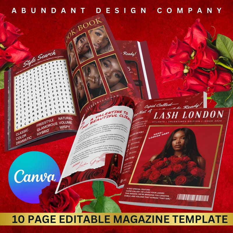 Magazine Layout - Etsy