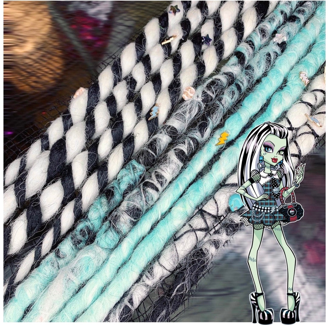 Monster High Inspired Dreadlock Extensions (frankiestein) - Etsy
