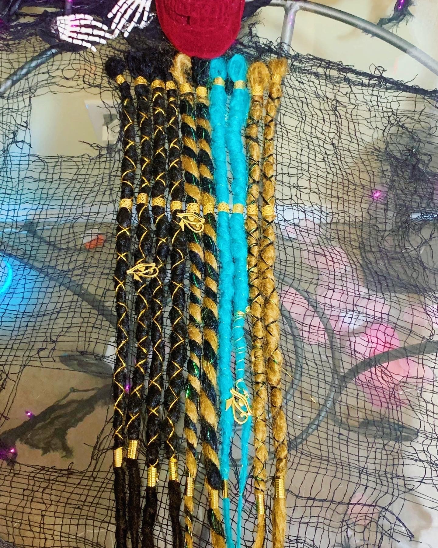 Monster High Inspired Dreadlock Extensions cleo De Nile - Etsy