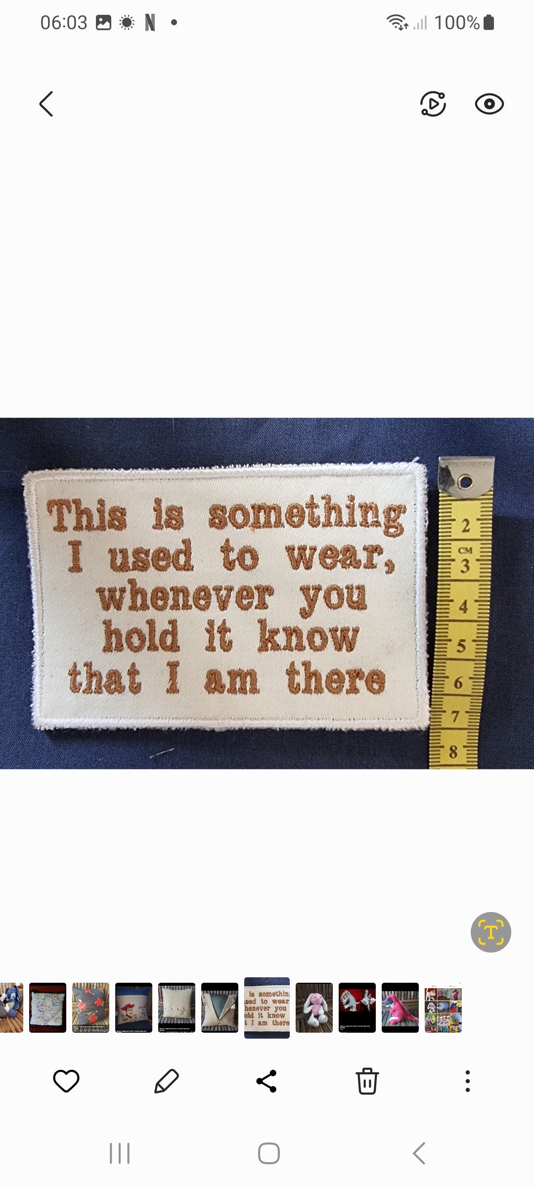 Embroidered Memory Patch - Etsy