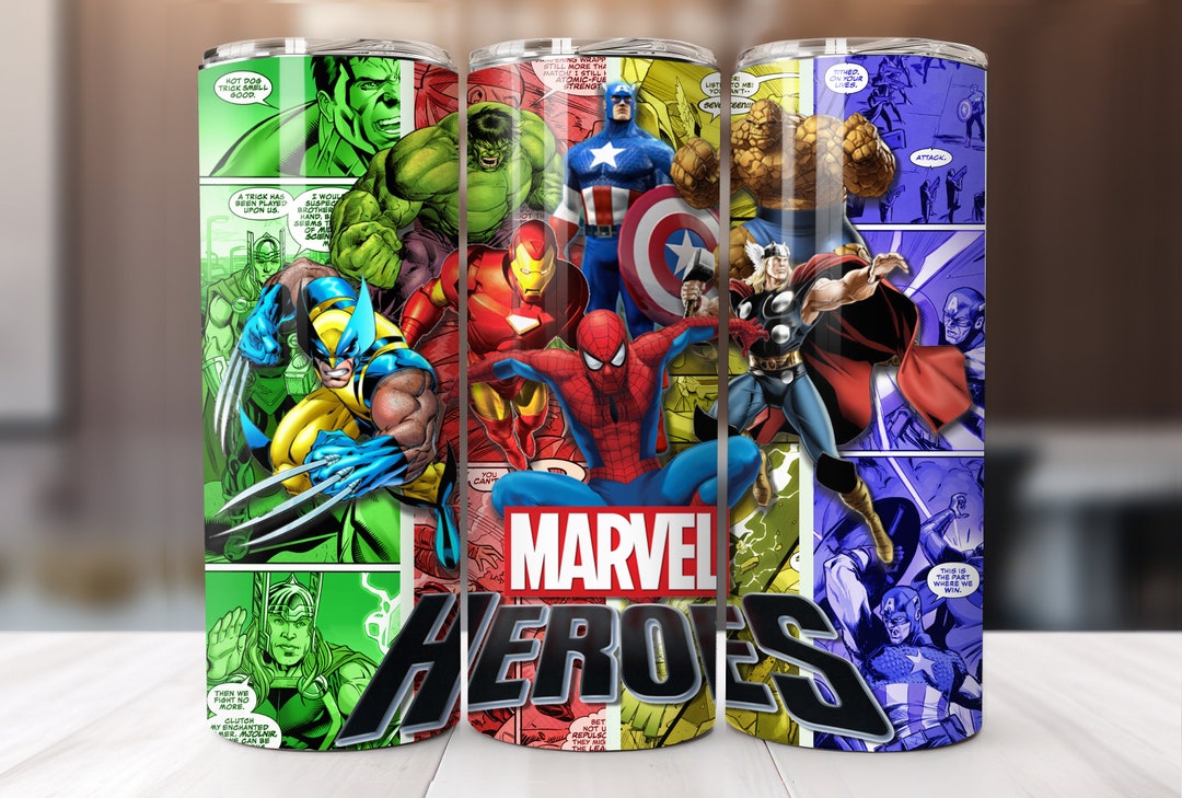 Marvel Heroes Sublimation Wrap 20 OZ - Etsy