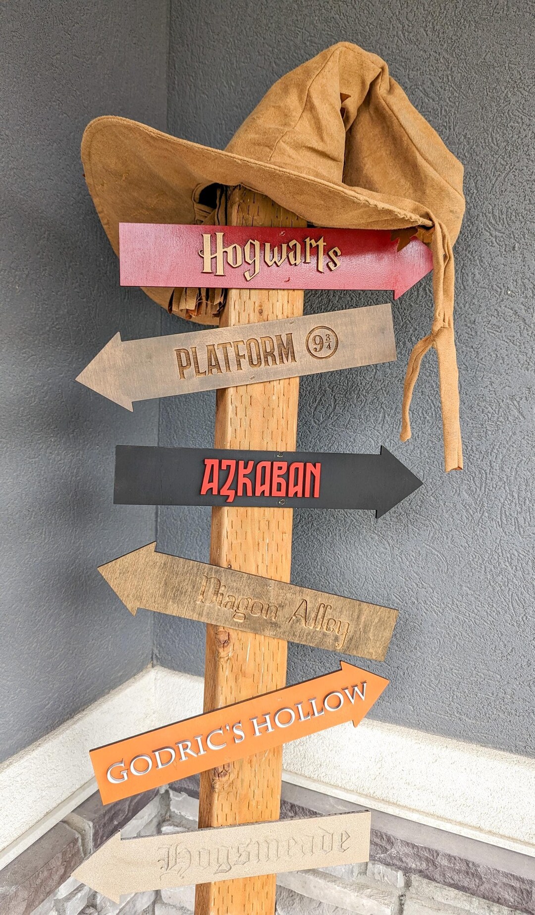 DIY Wizard HP Direction Sign or Craft Kit - Etsy