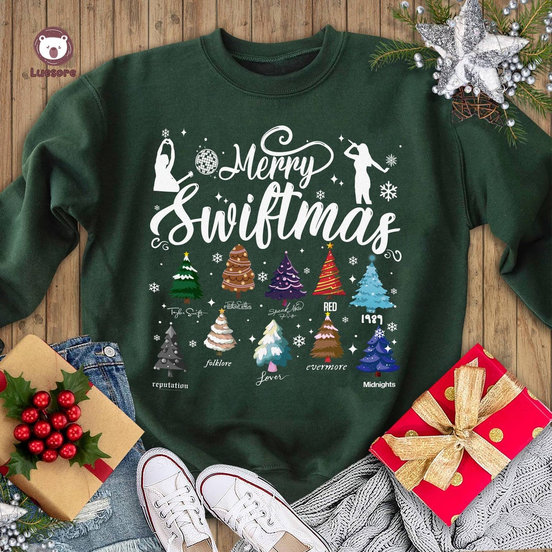 Merry Swiftmas Sweatshirt the Eras Tour Christmas Shirt Have - Etsy