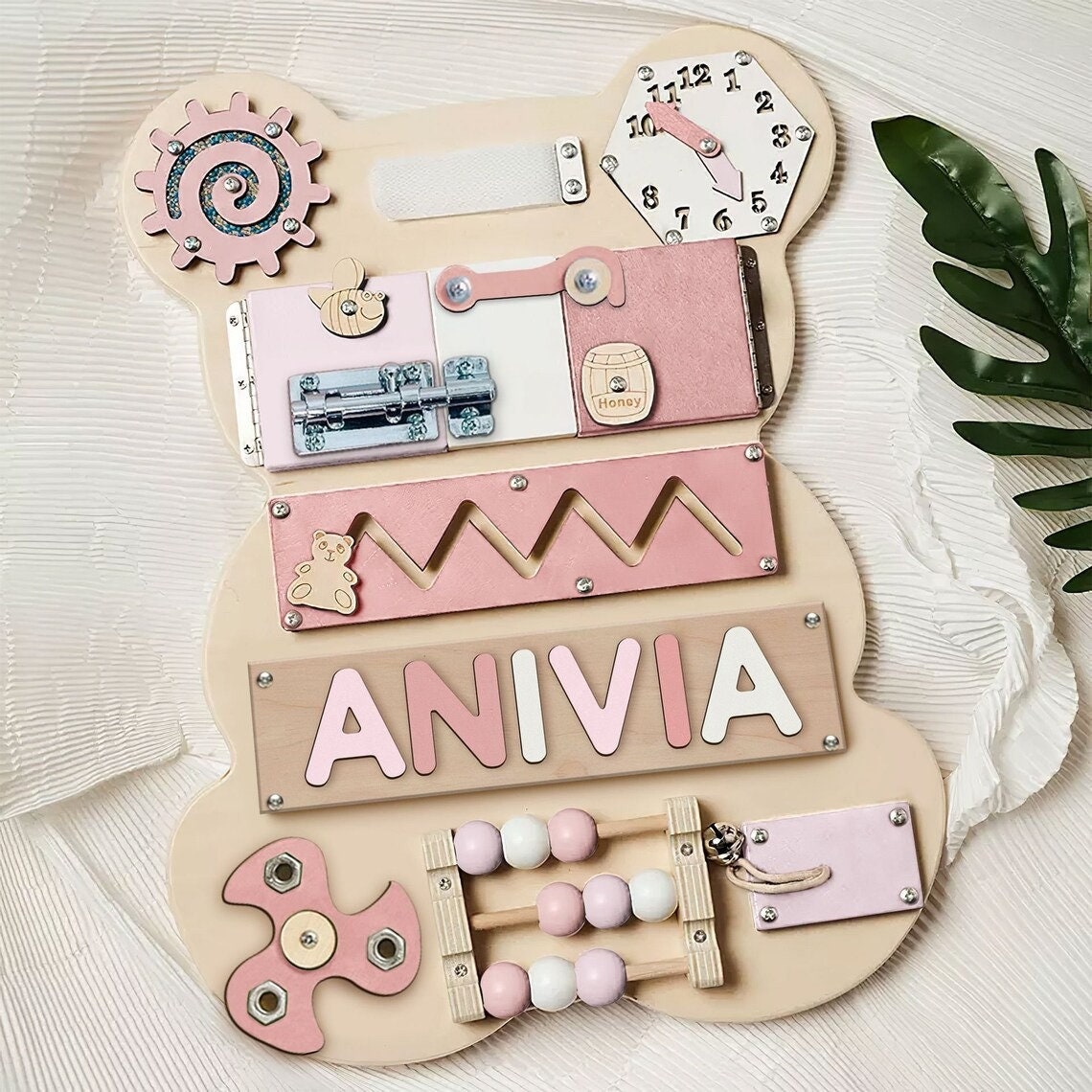 Custom Busy Board For Kids, Activity Board, Sensory Toys, 1 Year Old ...