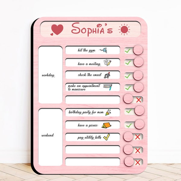 Toddler Routine Board - Etsy