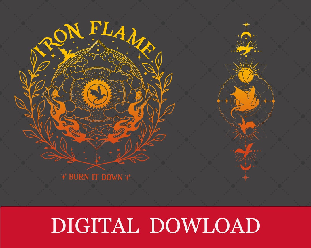 Iron Flame Png Fourth Wing Png Basgiath War Collegepng - Etsy