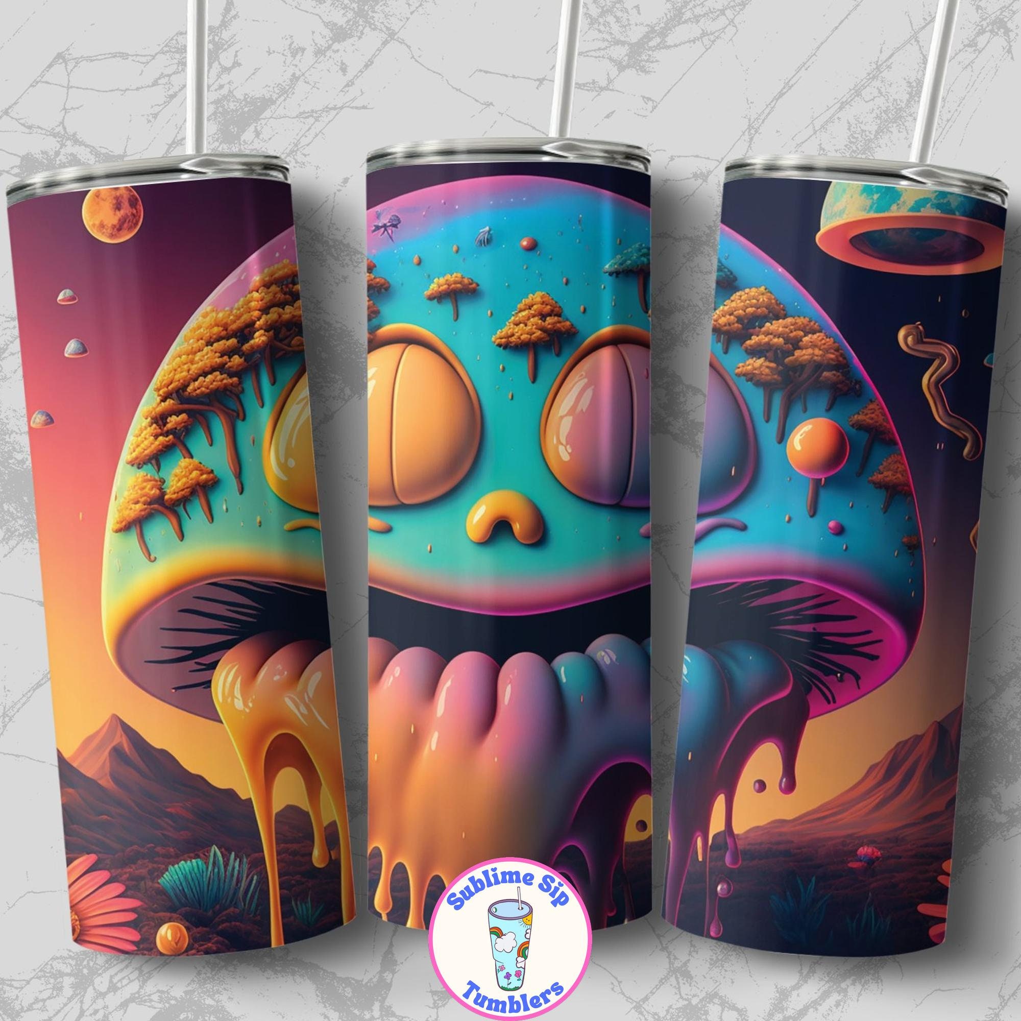3D Alien Tumbler Wrap 20 Oz Skinny Tumbler Sublimation Design - Etsy