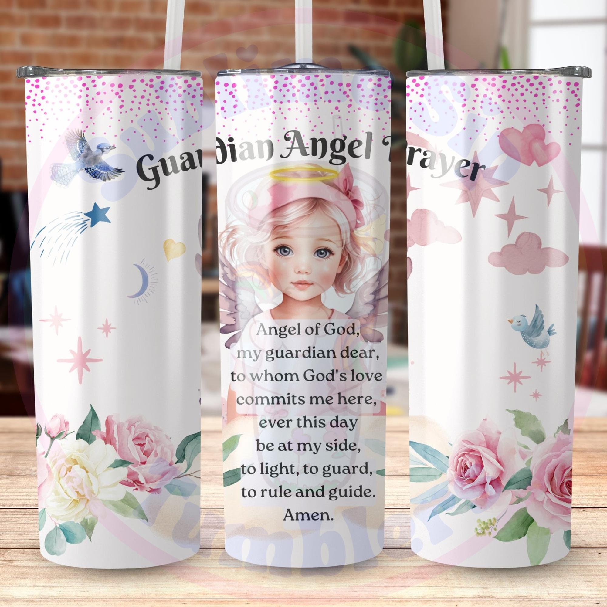 Guardian Angel 20 Oz Skinny Tumbler Sublimation Design Pack - Etsy