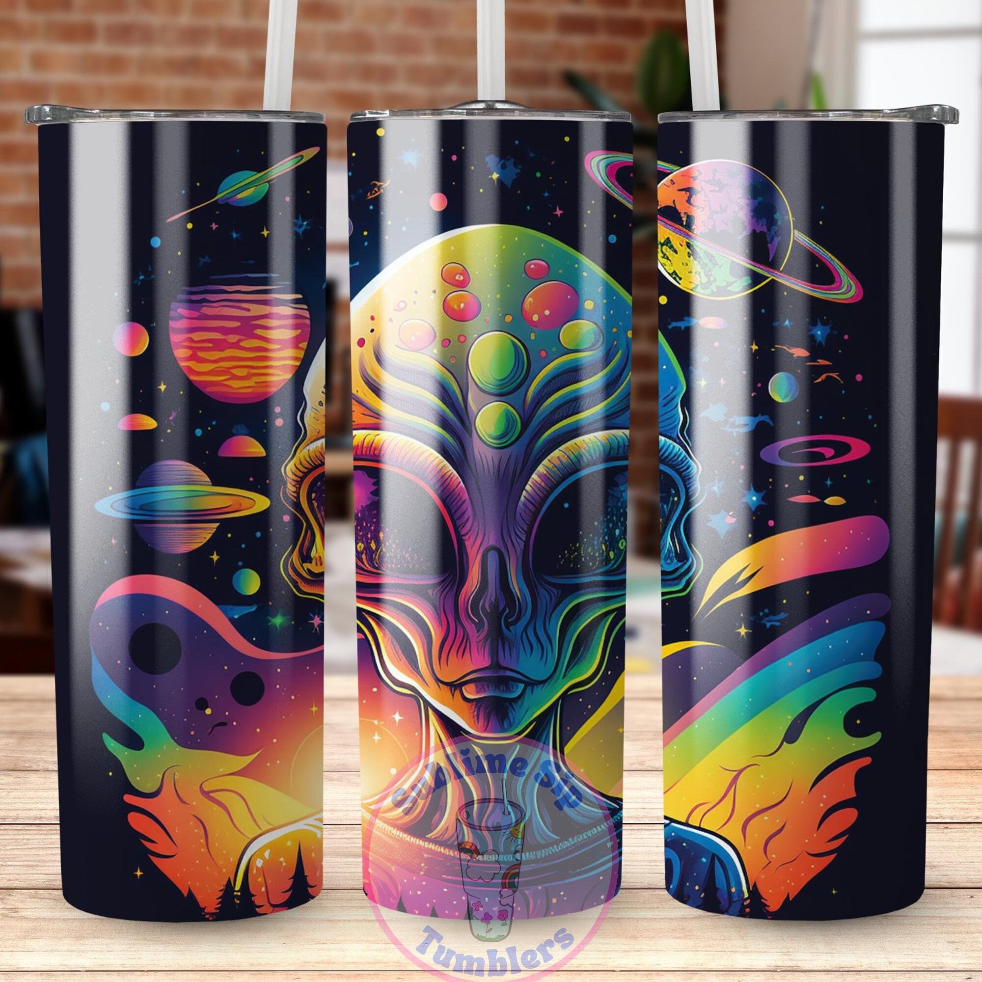 Alien Tumbler Wrap 20 Oz Skinny Tumbler Sublimation Design Pack ...