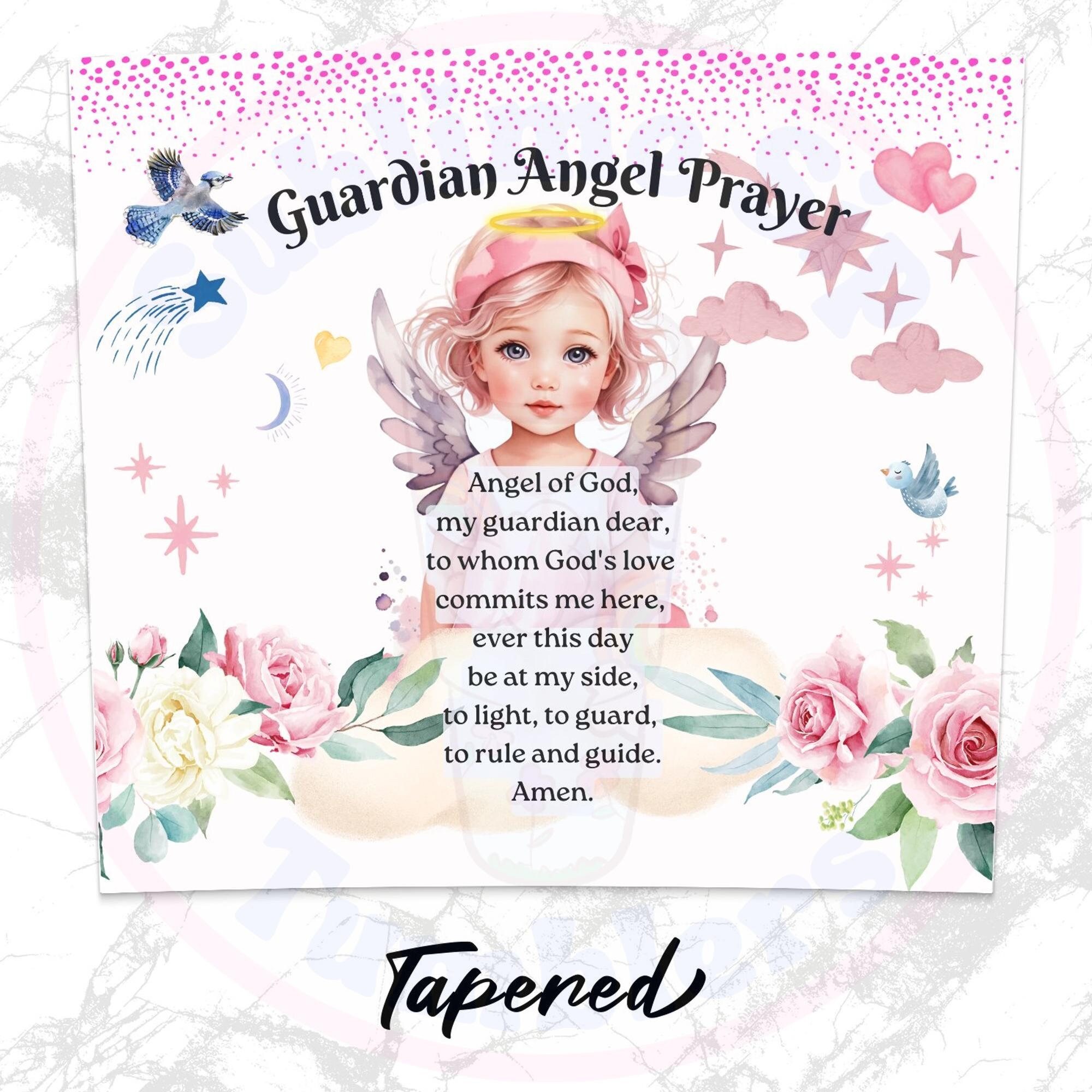 Guardian Angel 20 Oz Skinny Tumbler Sublimation Design Pack - Etsy