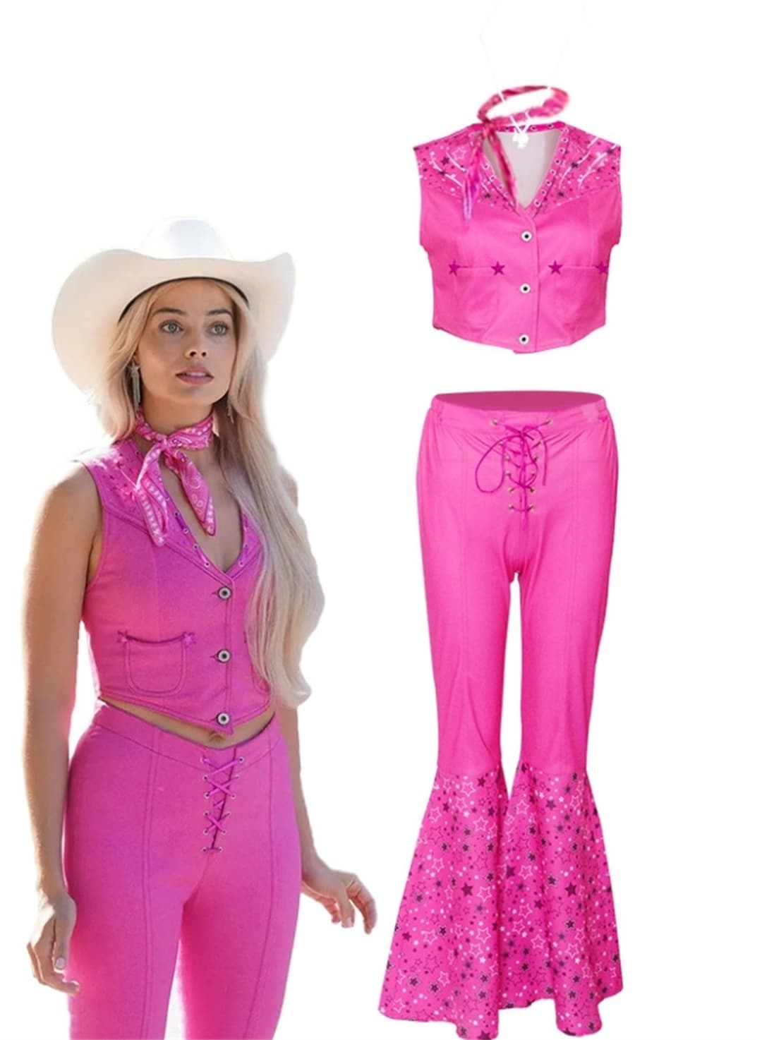 Barbie Pink Cowgirl Costume Vintagehot Cosplay Present - Etsy