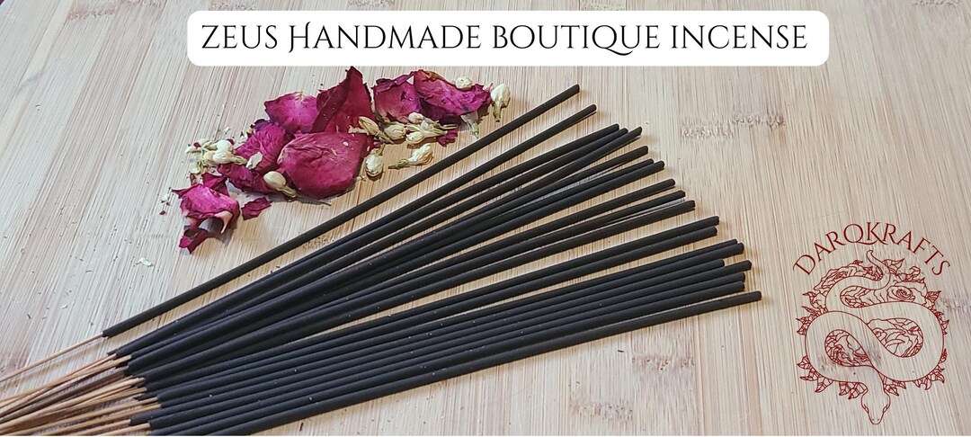 Zeus Handmade Ritual Incense Sticks: 25 Count - Etsy