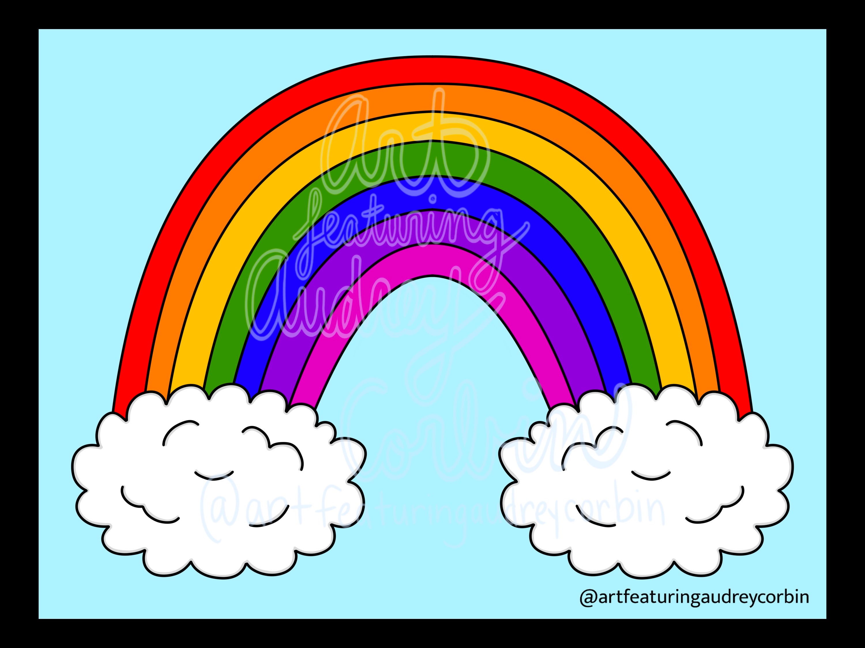 Rainbow St Patrick Day Coloring Page for Kids and Adults Instant ...