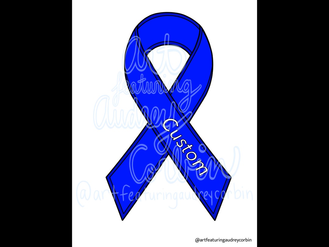Custom Awareness Ribbon Coloring Page for Adults and Kids - Etsy