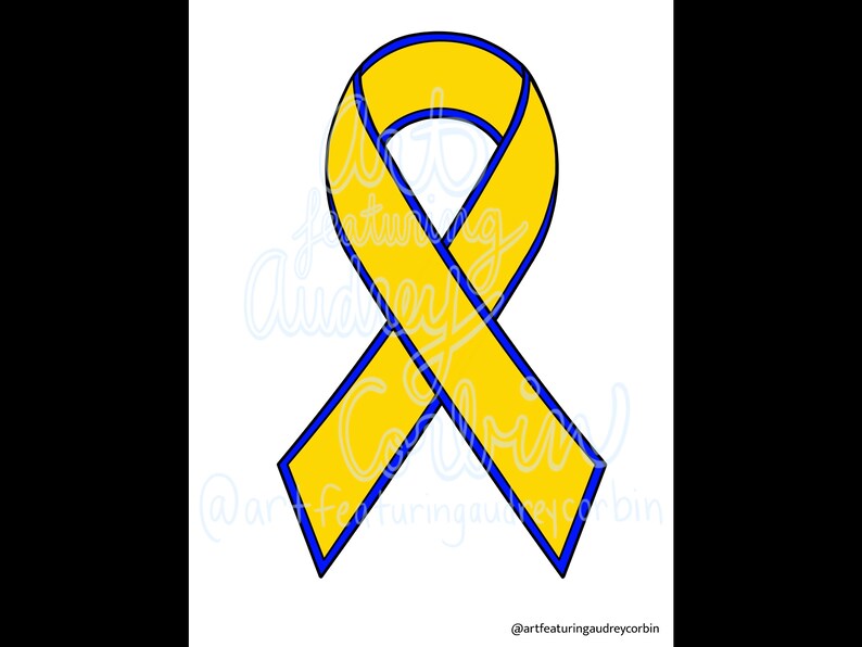 Basic Awareness Ribbon Coloring Page for Kids and Adults Digital ...