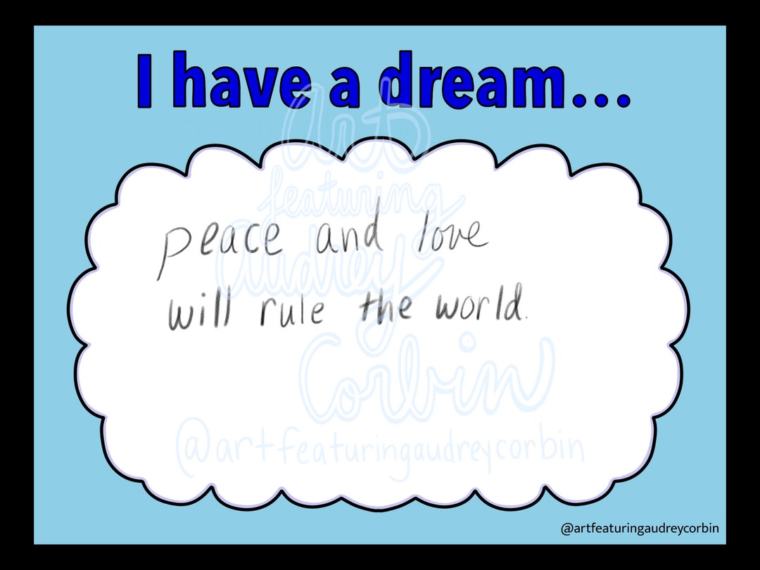 Martin Luther King Jr MLK Day I Have a Dream Cloud Coloring Page for ...