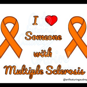 I Love Someone With Multiple Sclerosis Coloring Page for Kids and ...