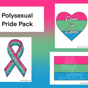 Polysexual Pride Coloring Page for Kids and Adults Instant Download ...