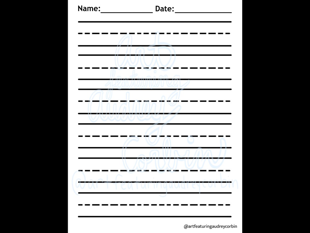 Dotted Line Print and Cursive Handwriting Worksheet for Kids and Adults ...
