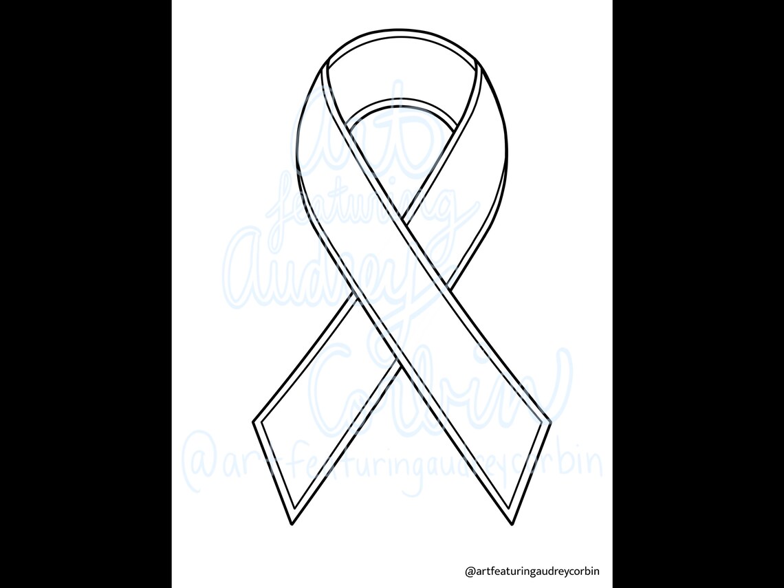 Cystic Fibrosis Awareness Coloring Pages Ribbon Designs for Kids and ...