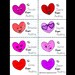 DIY Valentines Heart Emojis Coloring Page for Kids and Adults Instant ...