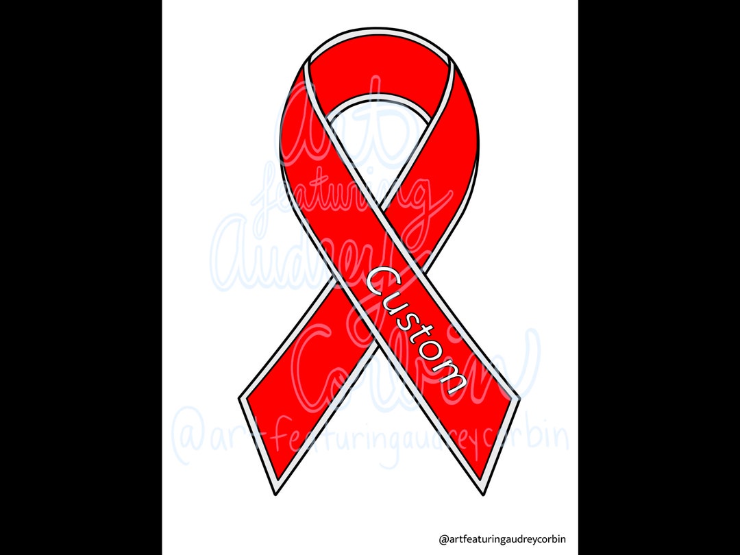 Personalize Custom Awareness Ribbon Coloring Page for Kids and Adults ...