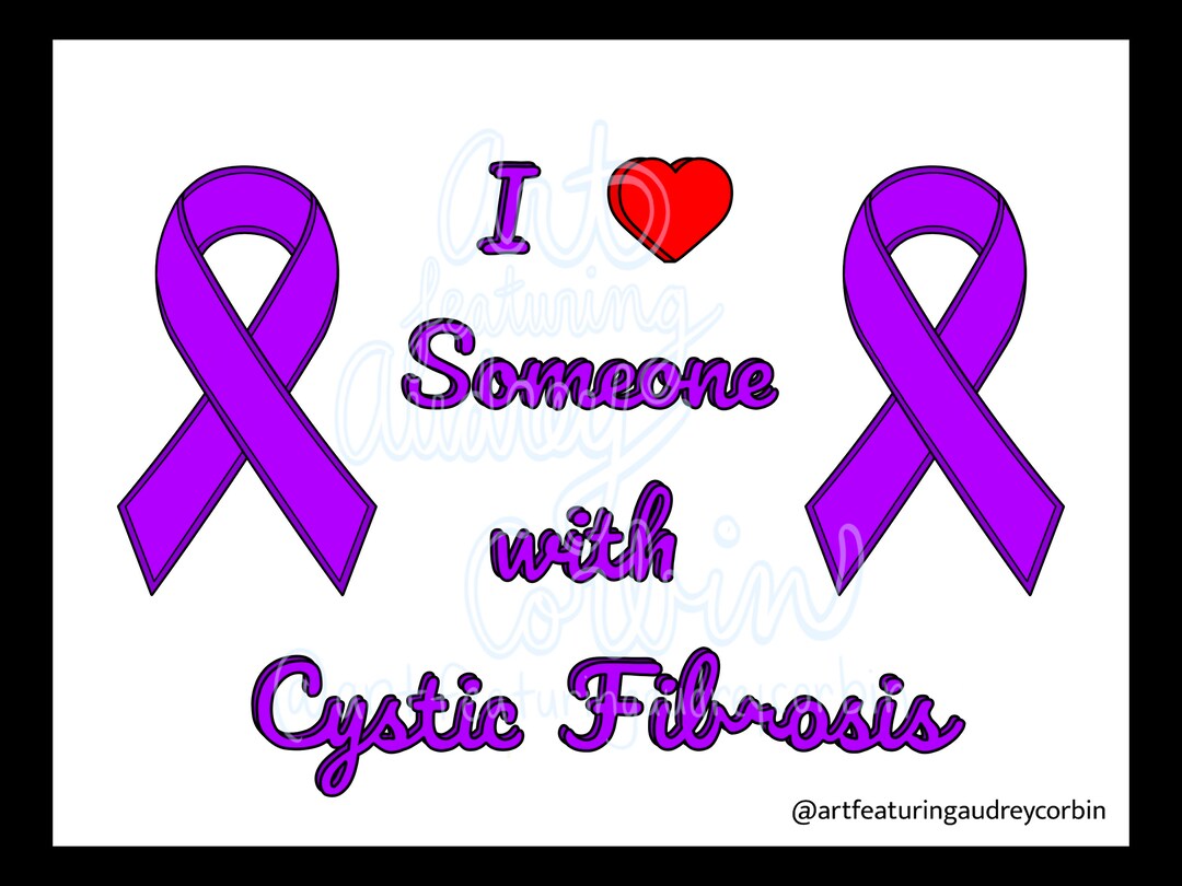 I Love Someone With Cystic Fibrosis Coloring Page for Kids and Adults ...