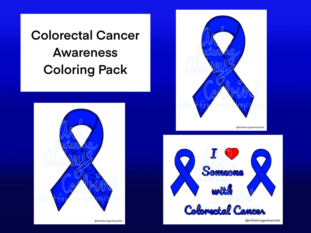 Colorectal Cancer Awareness Coloring Pages for Kids and Adults Instant ...