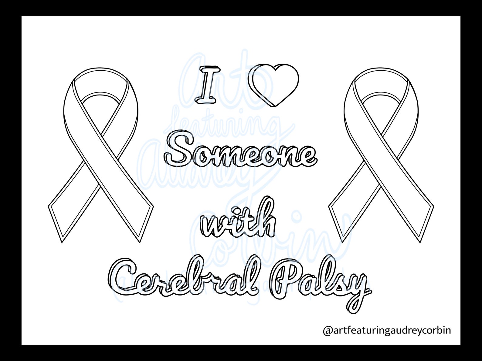 Cerebral Palsy Coloring Pages for Kids and Adults Instant Download ...