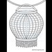 Lunar New Year Paper Lantern Coloring Page for Kids and Adults Instant ...