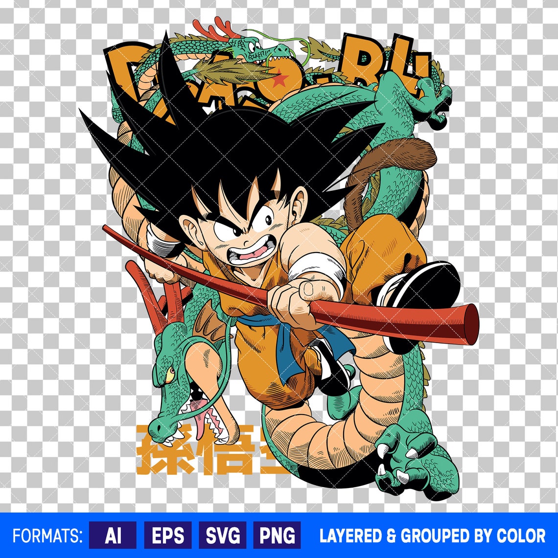 Premium Anime Vector File, Layered & Grouped by Color, Ready for DTF ...