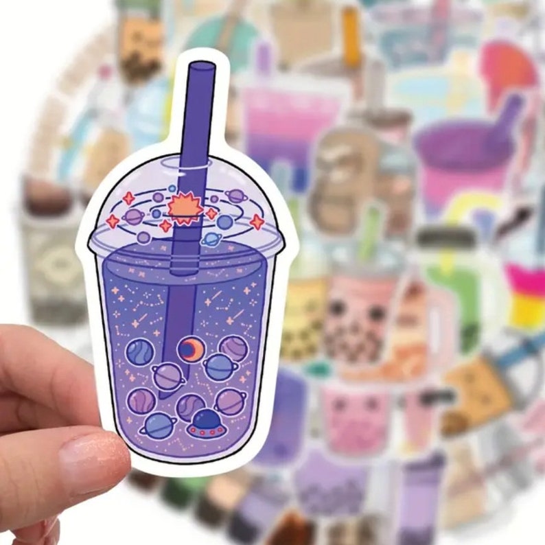 Bubble Tea Stickers Set - Etsy