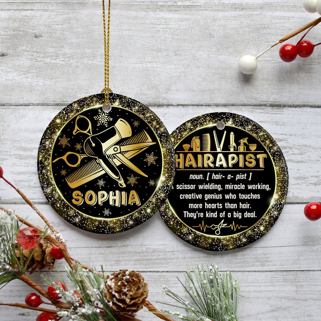 Personalized Hairdresser Gifts for Women Christmas Ornament - Etsy