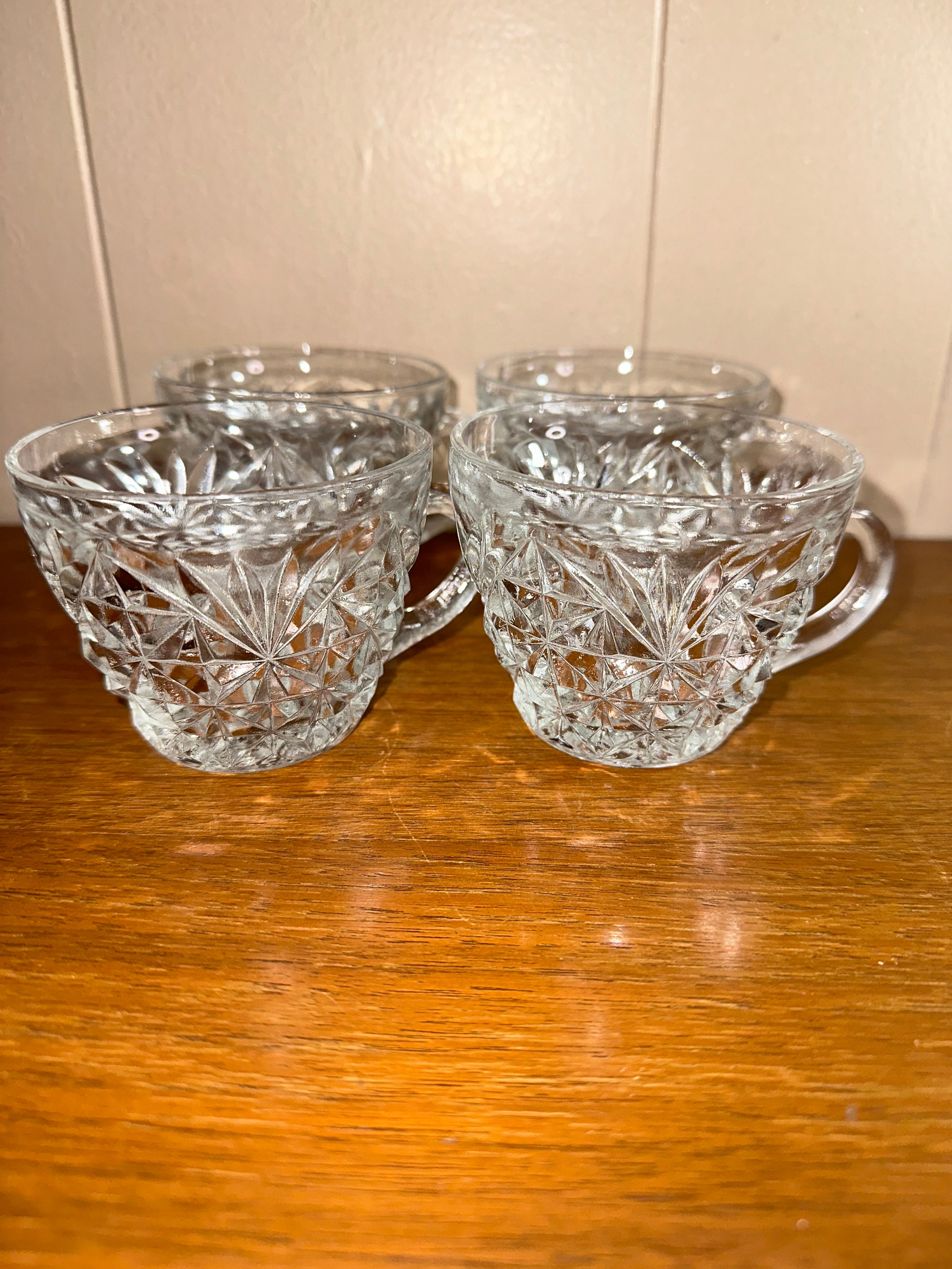 Vintage Set of 4 Anchor Hocking Cup - Etsy