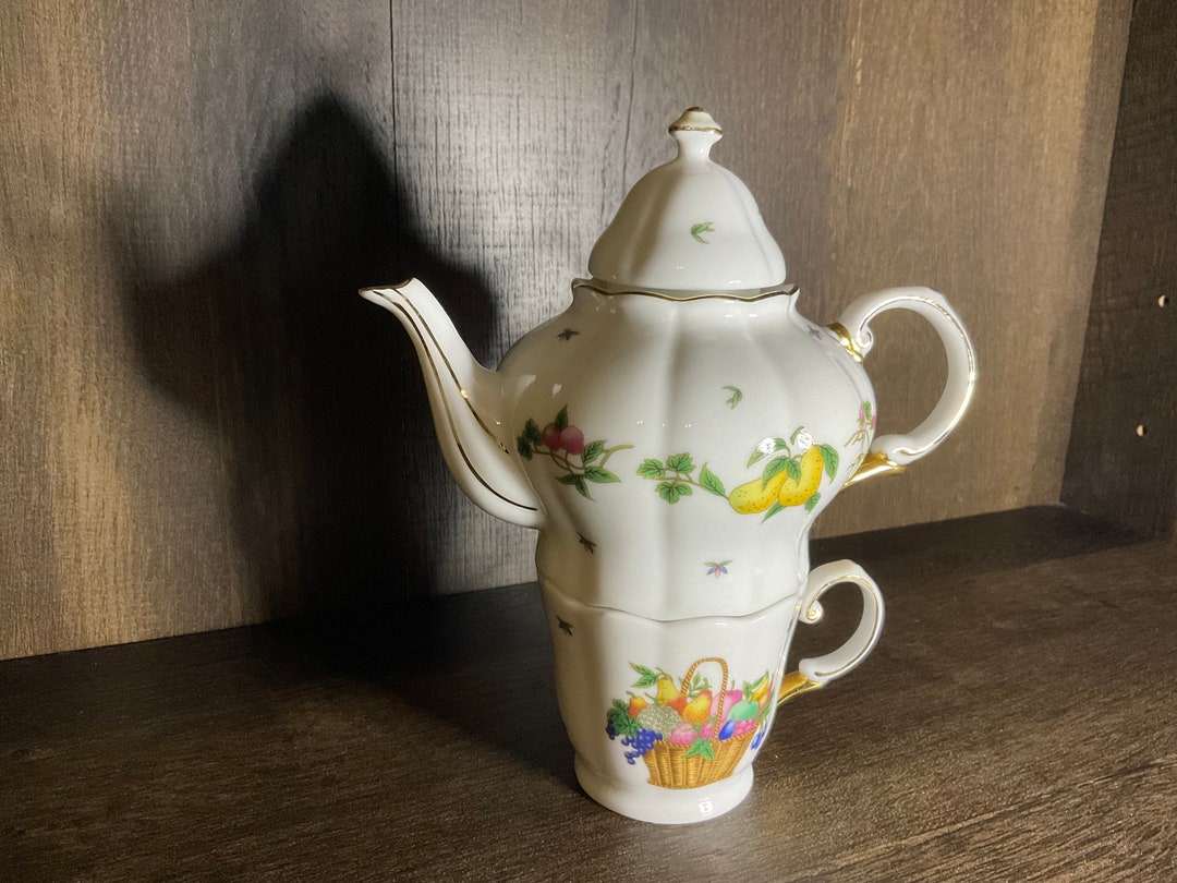 Vintage Stacking Teapot - Etsy
