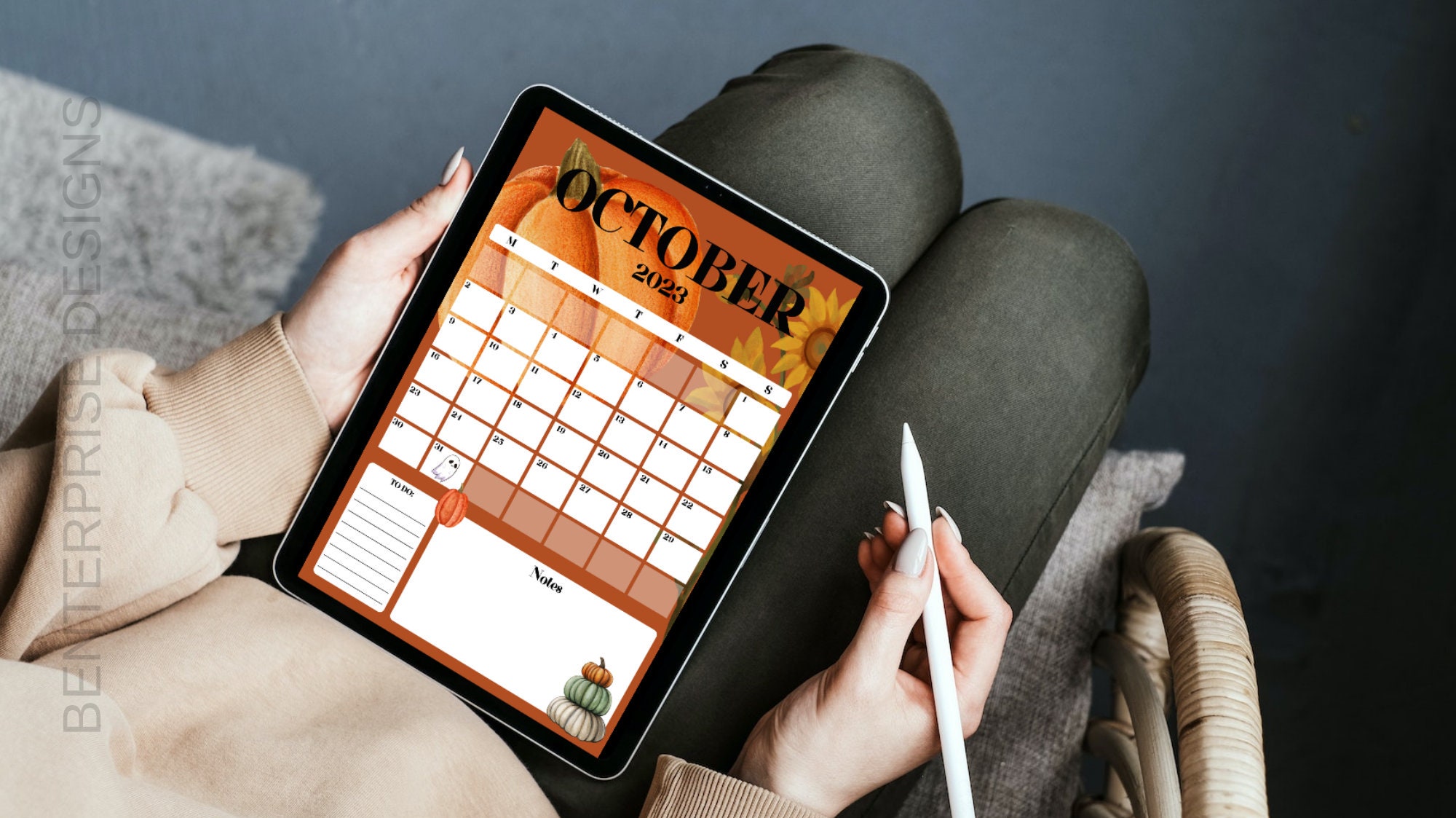 OCTOBER Monthly Planner - Etsy