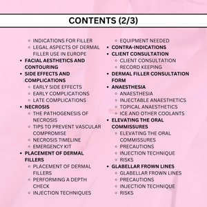 Advanced Dermal Filler Editable Canva Training Manual - Instant ...