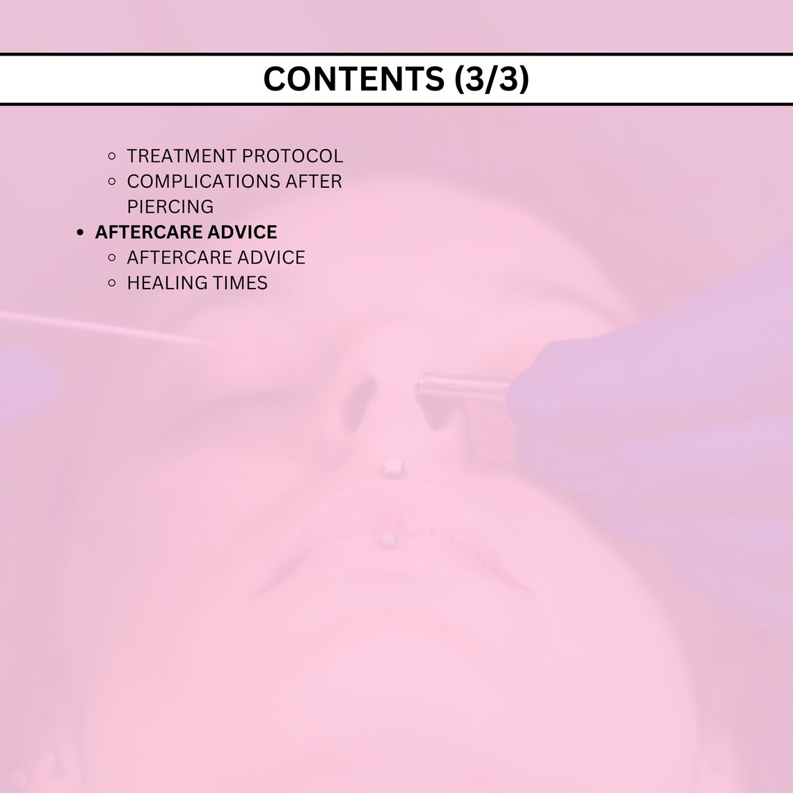 Body Piercing Editable Training Manual - Instant Download PLUS Free ...