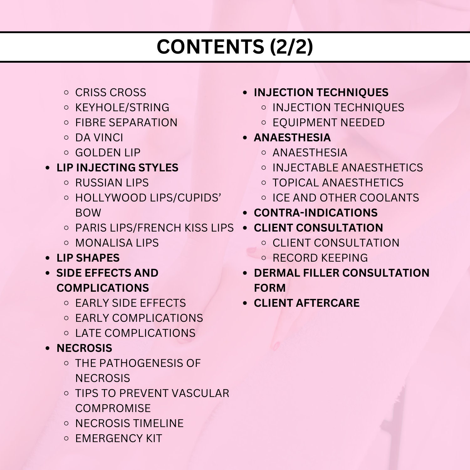 Advanced Lip Filler Editable Canva Training Manual - Instant Download ...