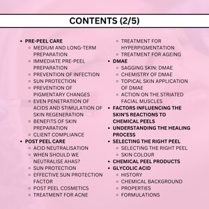 Chemical Peels Editable Training Manual Instant Download PLUS Free ...