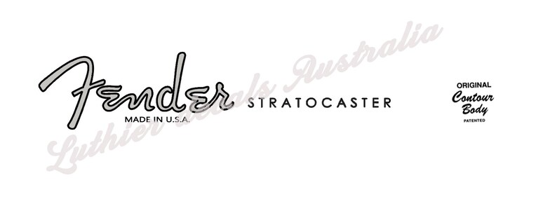 Guitar Headstock Waterslide Decals for Luthiers - Etsy