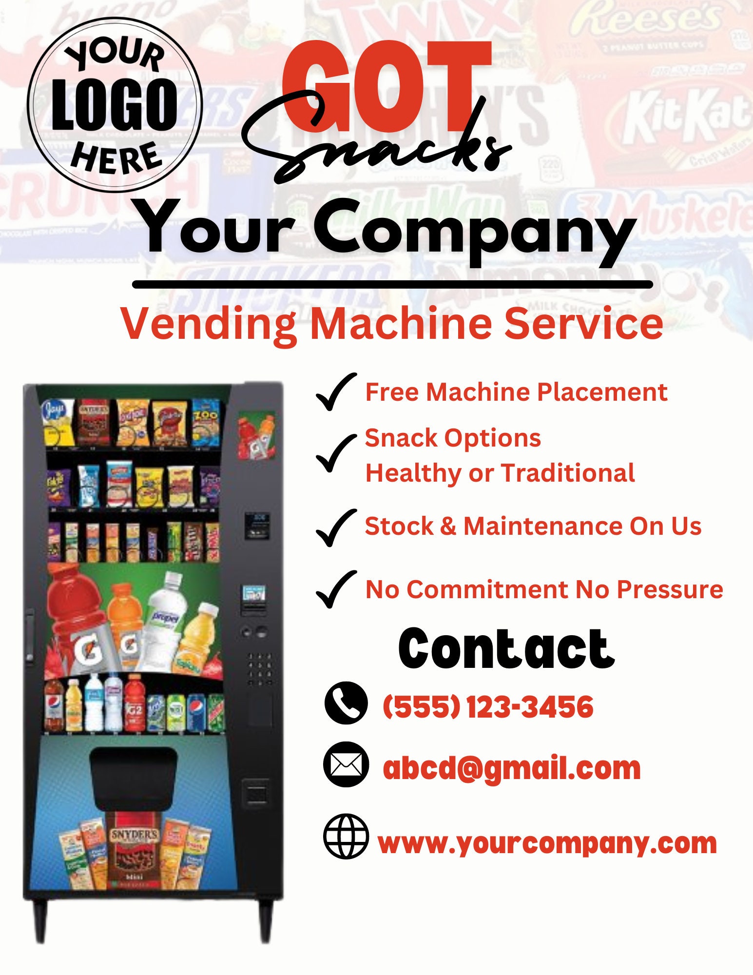 Editable Vending Machine Flyer, Vending Business, Vending Machines ...
