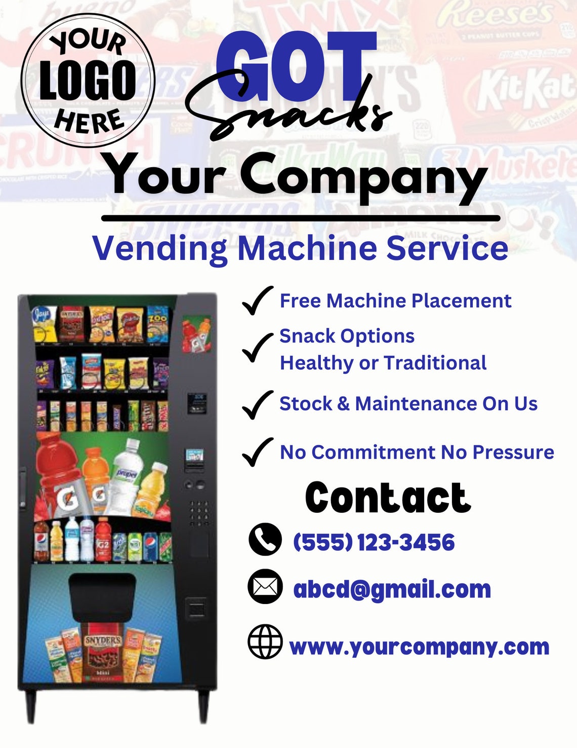 Editable Vending Machine Flyer, Vending Business, Vending Machines ...