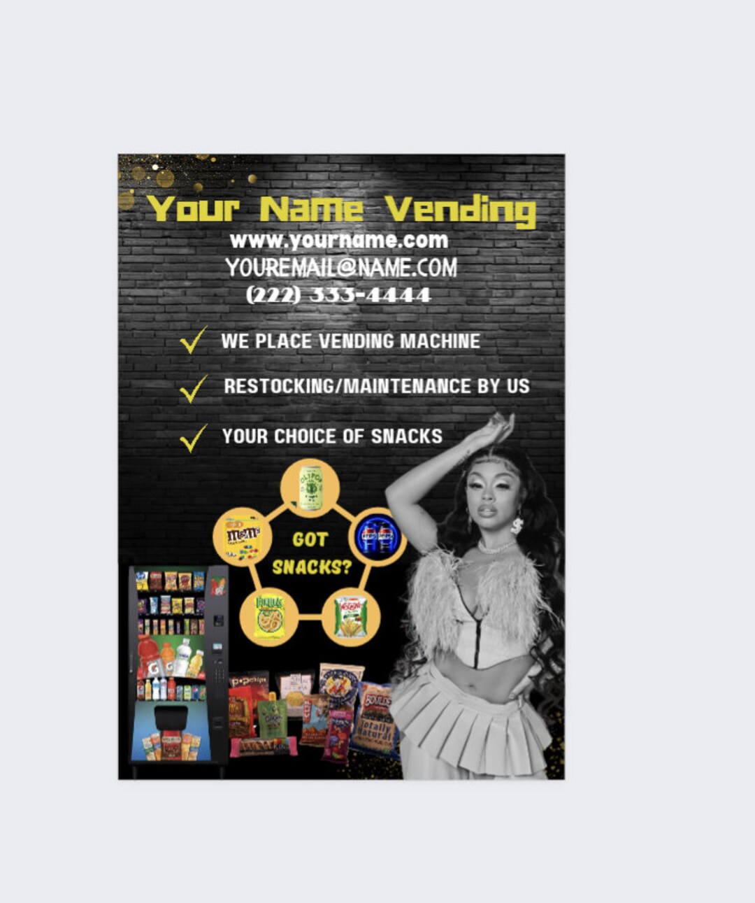 Vending Machine Business Flyer, Edit in Canva, Vending Machine, Digital ...
