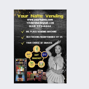 Vending Machine Business Flyer, Edit in Canva, Vending Machine, Digital ...