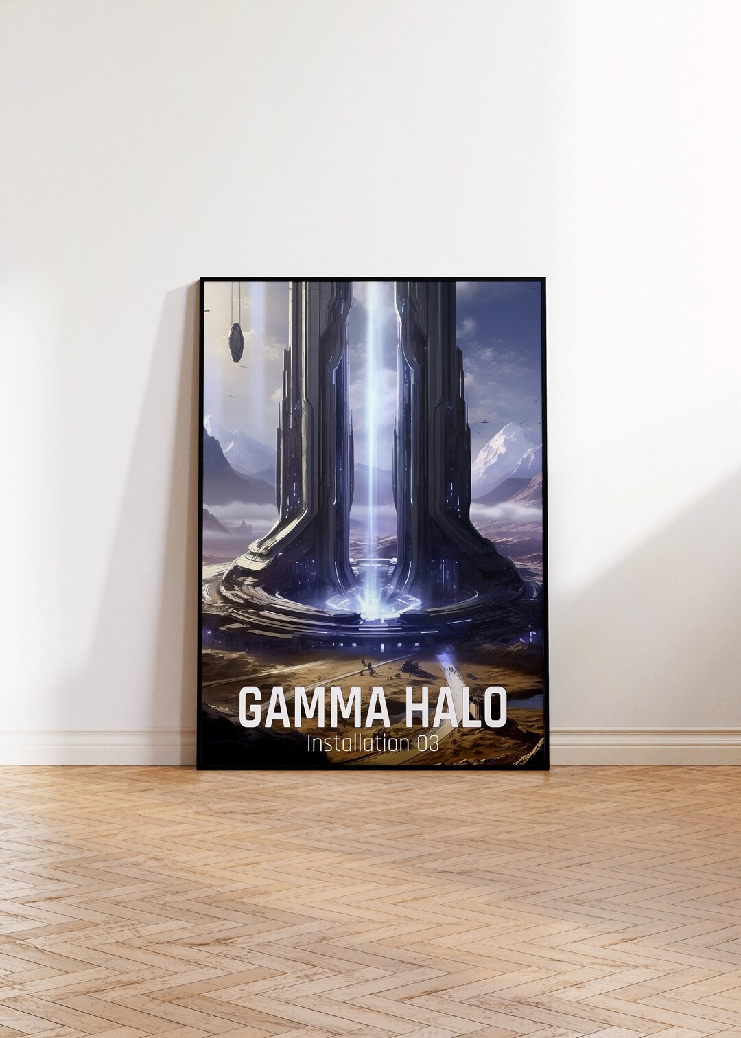 Halo Video Game Art Poster / Gamma Halo // Installation 03 / - Etsy