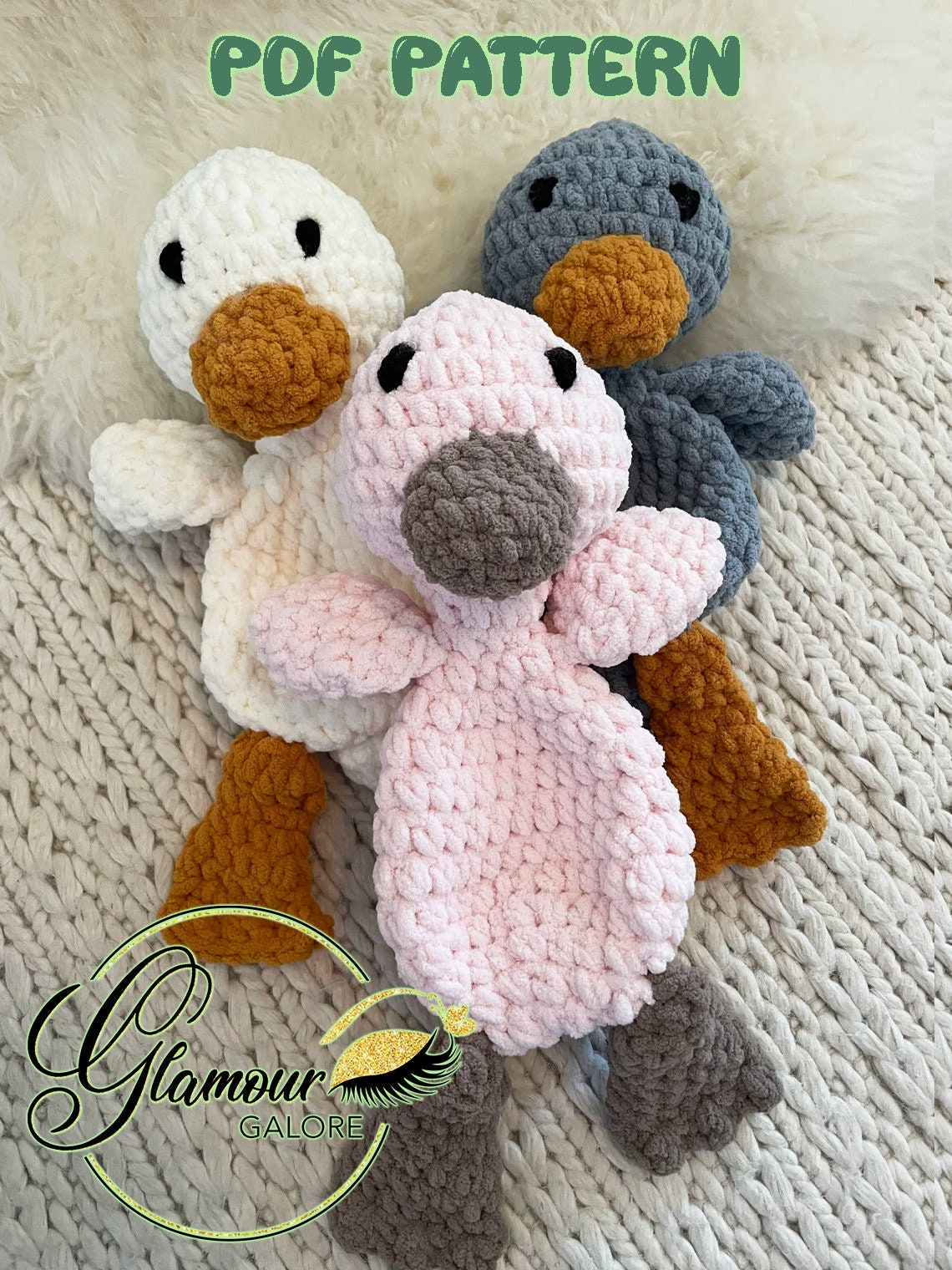 Crochet PATTERN, Duck Crochet Pattern, Baby Duck Crochet, Amigurumi ...