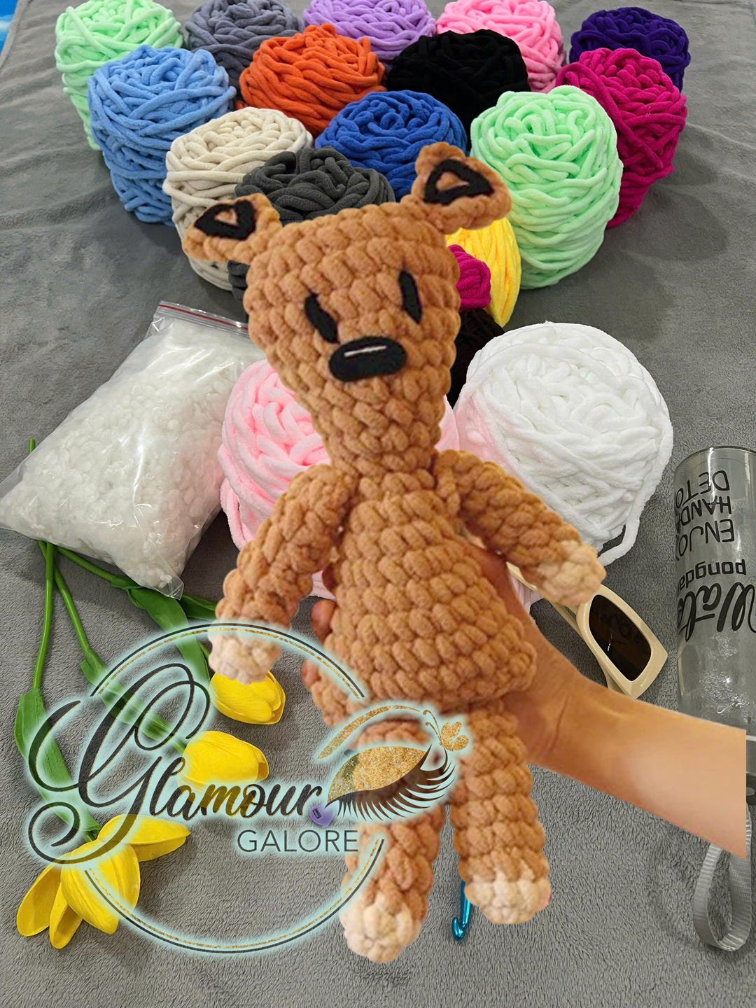 Häkel-Kit Mr. Bean Teddy Bär Easy Level Häkel-Kit, Geschenkideen ...